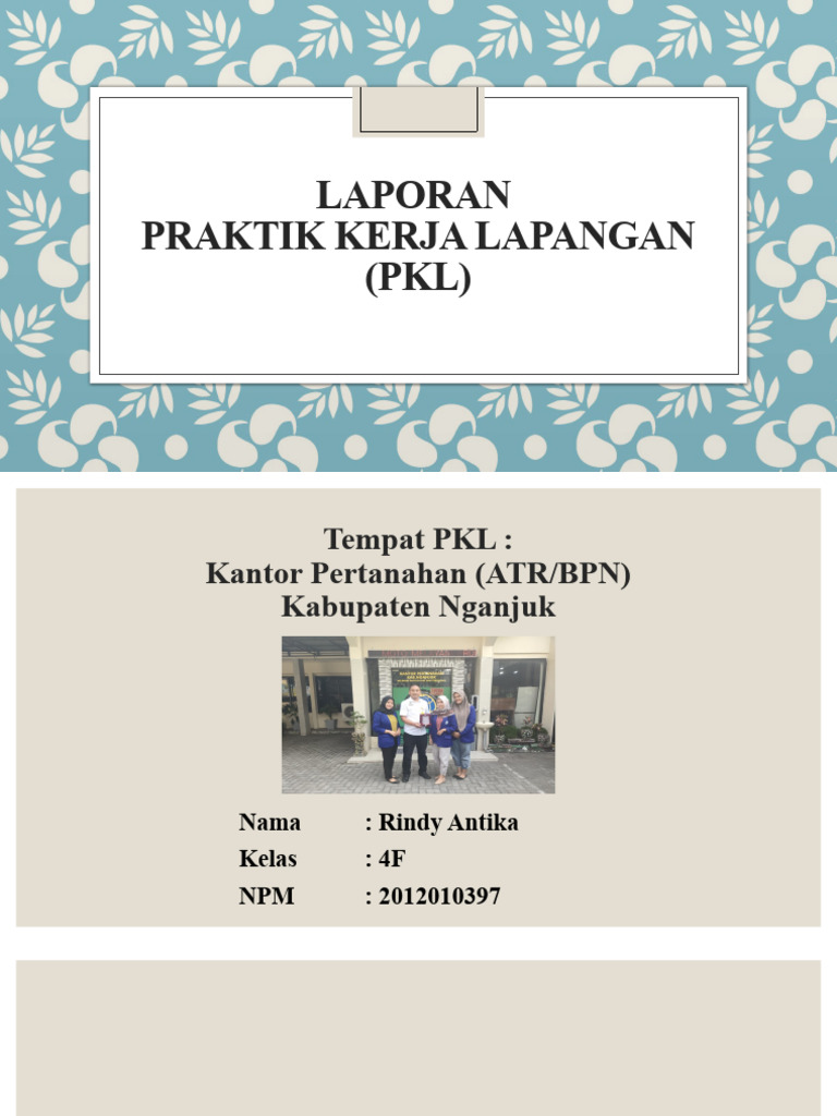PKL Rindy Antika | PDF | Karier & Perkembangan
