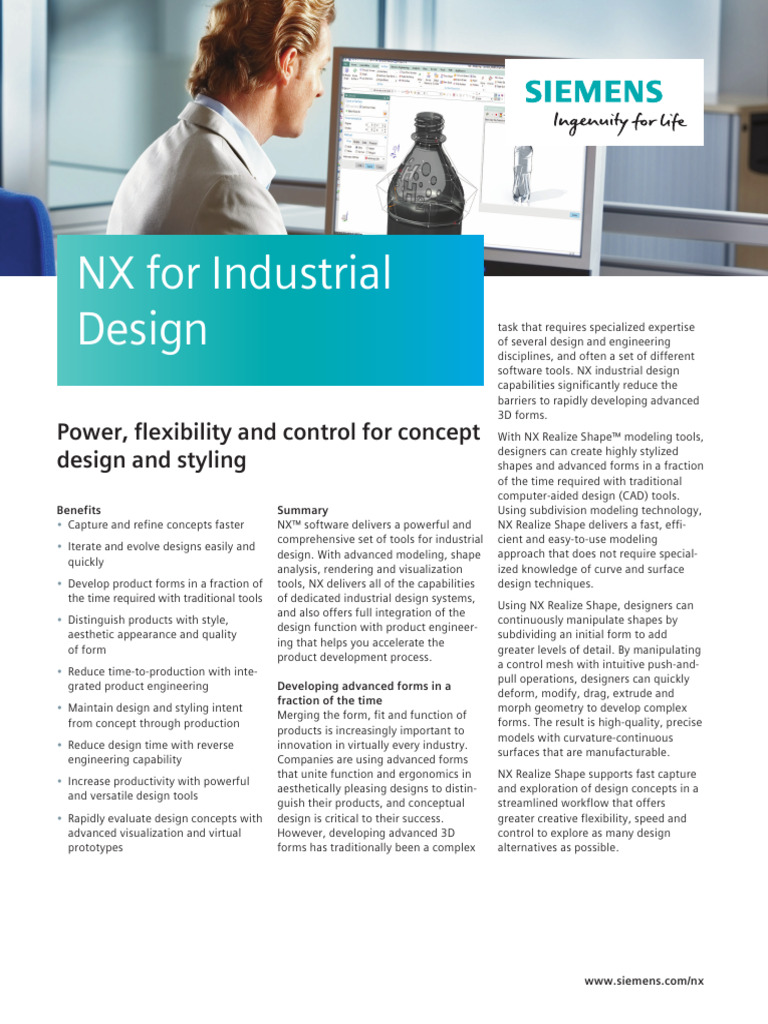 Siemens PLM NX For Industrial Design | PDF | Product Lifecycle ...