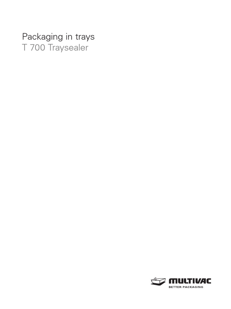 Multivac t700 User Manual | PDF | Technology & Engineering