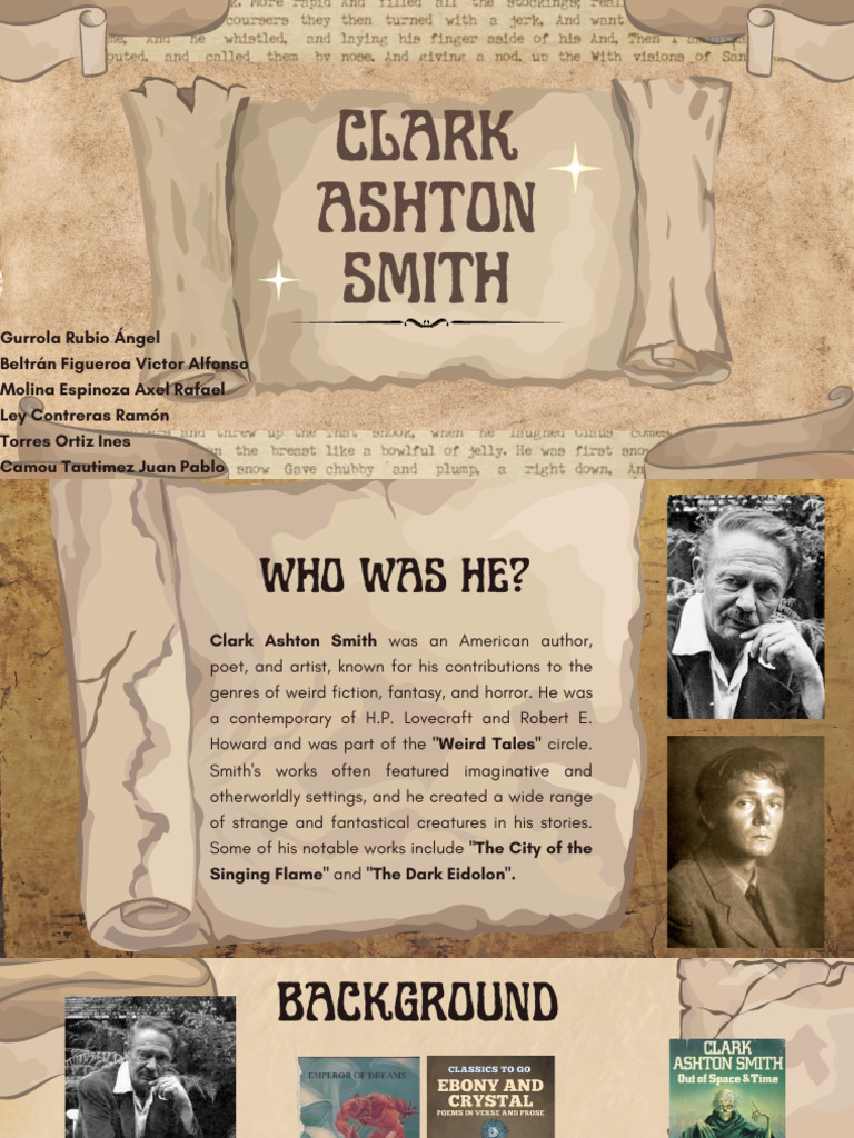 Clark Ashton Smith | PDF | The Arts | Writing