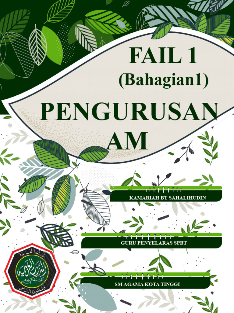 Cover Fail Pengurusan SPBT Daun | PDF