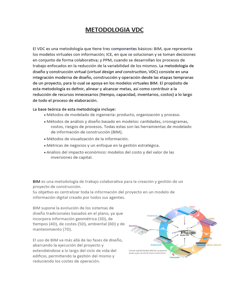 metodología VDC | PDF | Diseño | Metodología