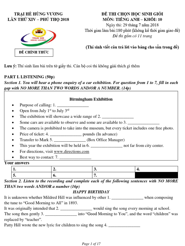 THHV ĐCT 2018 L10 | PDF | Teachers | Textbook