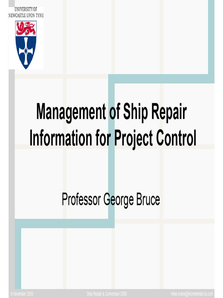 Managing Ship Repair Information for Project Control | PDF | Shipbuilding | Databases