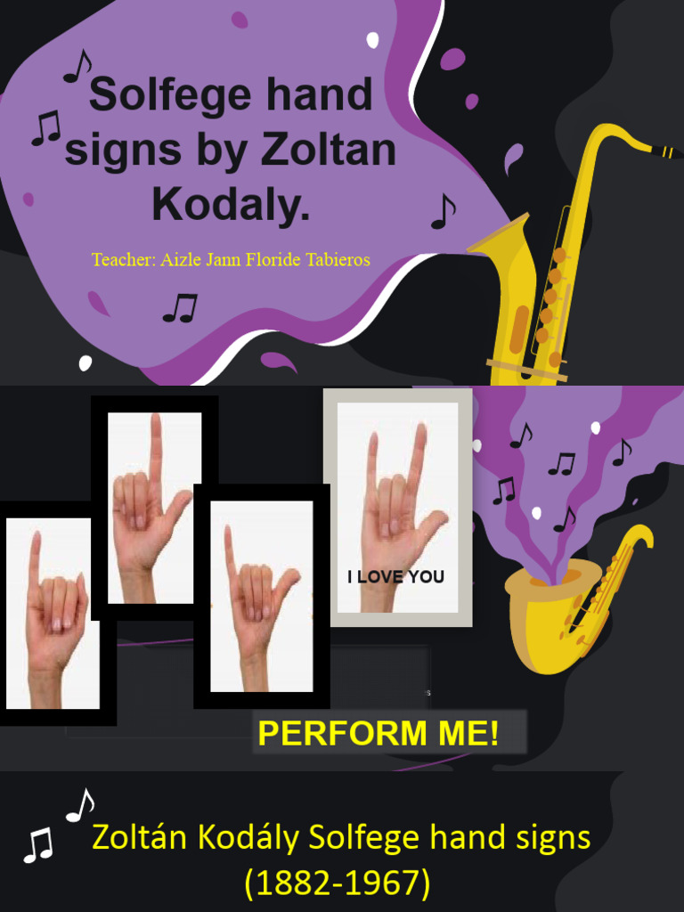 Kodály Method: Solfege Hand Signs Guide | PDF | Musical Notation | Entertainment