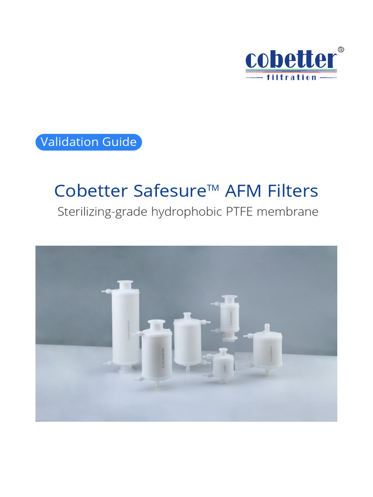 Validation Guide For Cobetter Safesure AFM Series Hydrophobic Filters ...