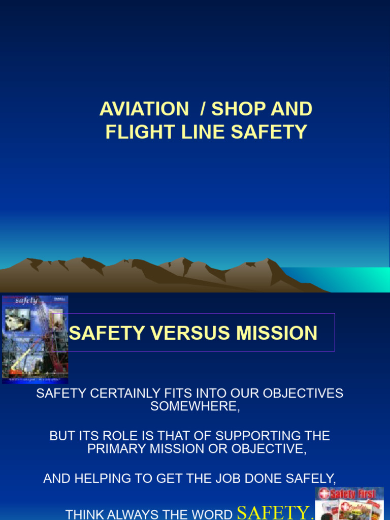 Aviation Shop and Flight Line Safety | PDF | Risk | Safety