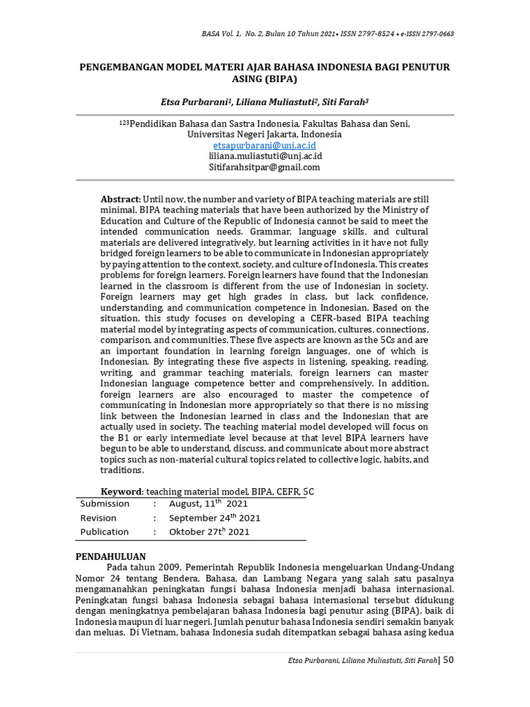 4+(2)+Pengembangan | PDF | Indonesian Language | Learning