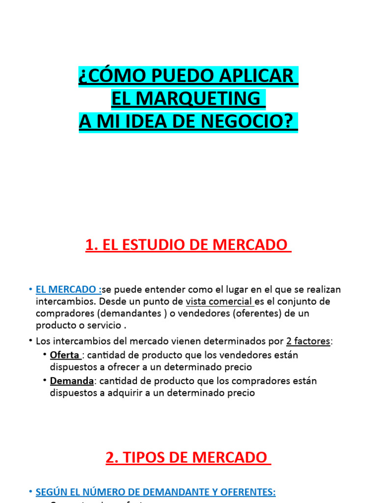 Tema 3 Eie | PDF | Mercado (economía) | Producto (Negocio)