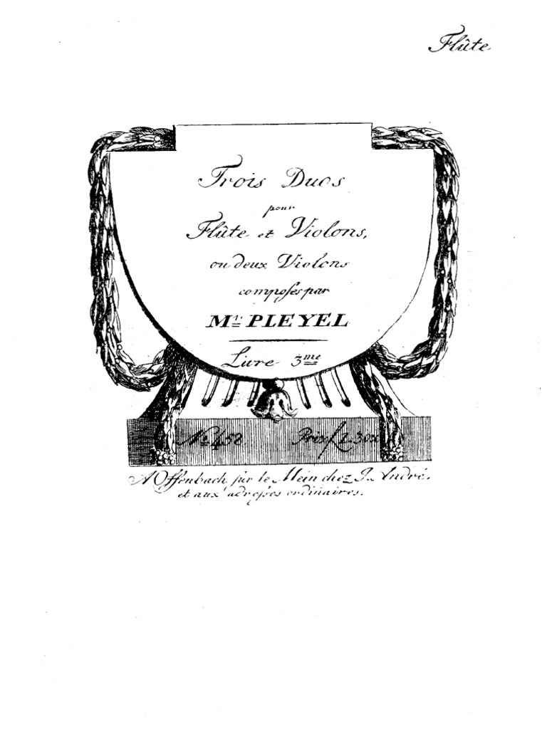 PLEYEL 3 Duos Op. 3 FL VN | PDF