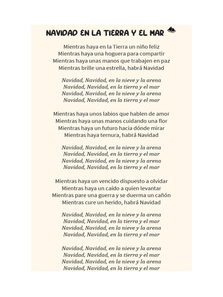 Navidad en La Tierra y El Mar | PDF