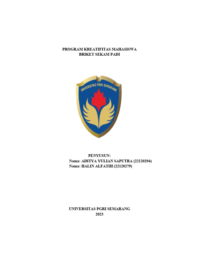 Format Proposal Pkm-1 | PDF