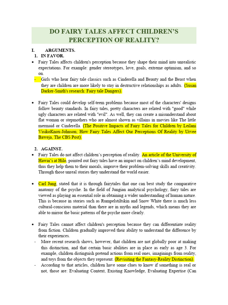 Debate Information | PDF | Fairy Tales | Imagination