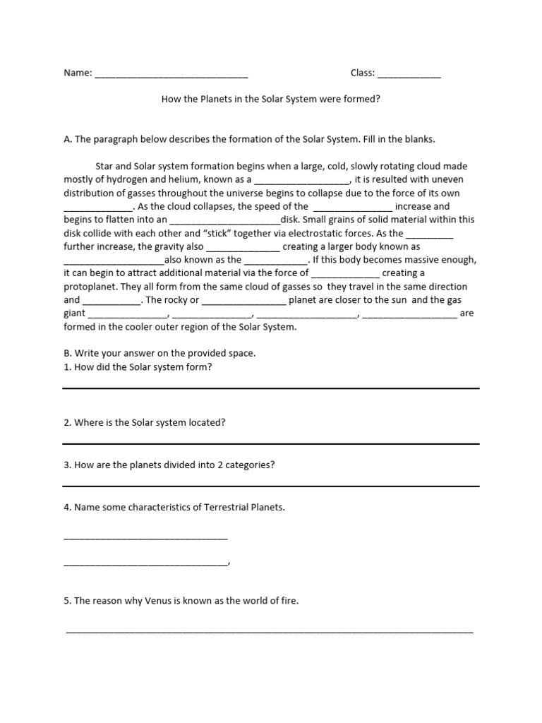 Solar System Grade 8 | PDF | Solar System | Planets