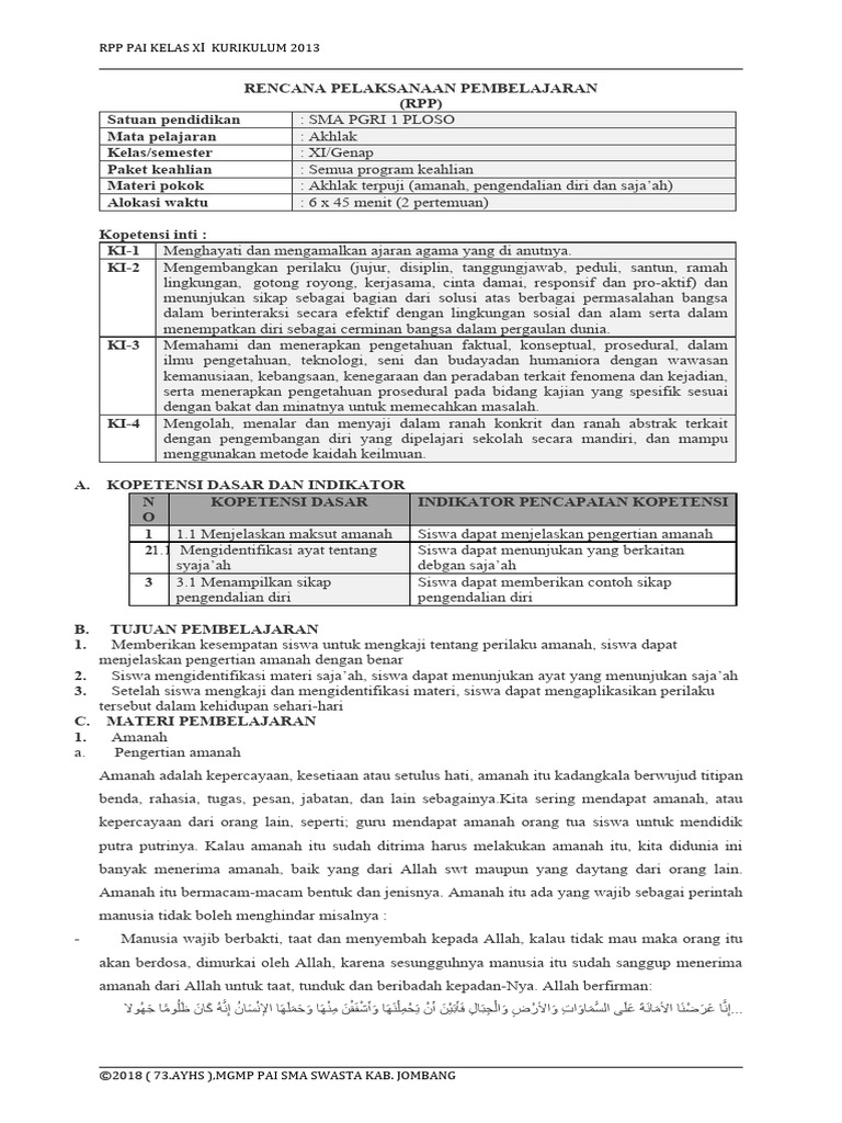 Syajaah (Berani Karena Benar) | PDF | Karier & Perkembangan ...