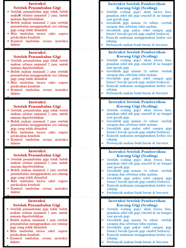 Instruksi Tindakan BPG Puskesmas | PDF