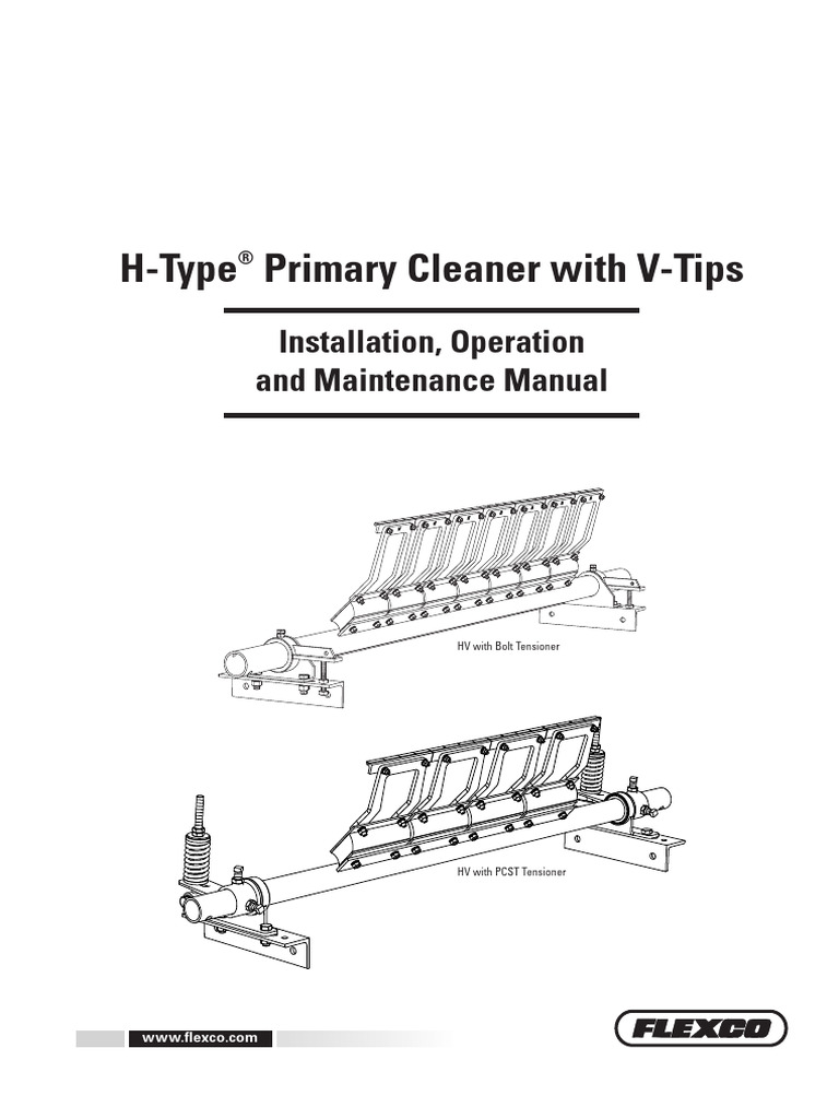 Flexco H-Type Primary Cleaner V-Tips | Download Free PDF | Belt ...