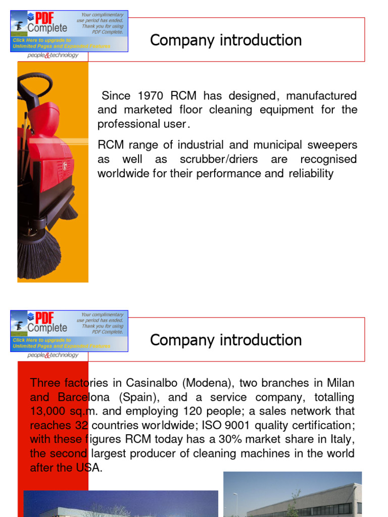 RCM Company Presentation | PDF