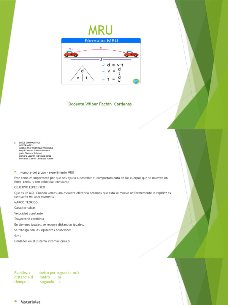 Jenlu Experimento Mru | PDF