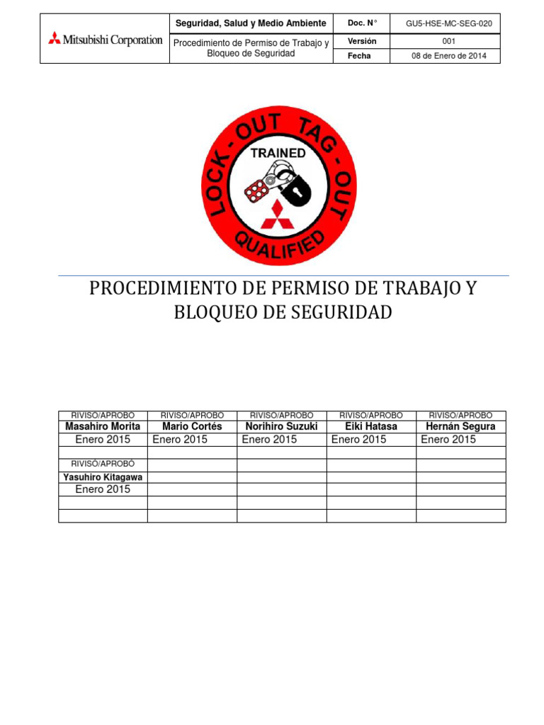 Procedimiento de Loto Español MC Version 01 | PDF