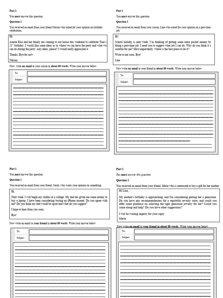 SPM Email Writing Examples and Format | PDF