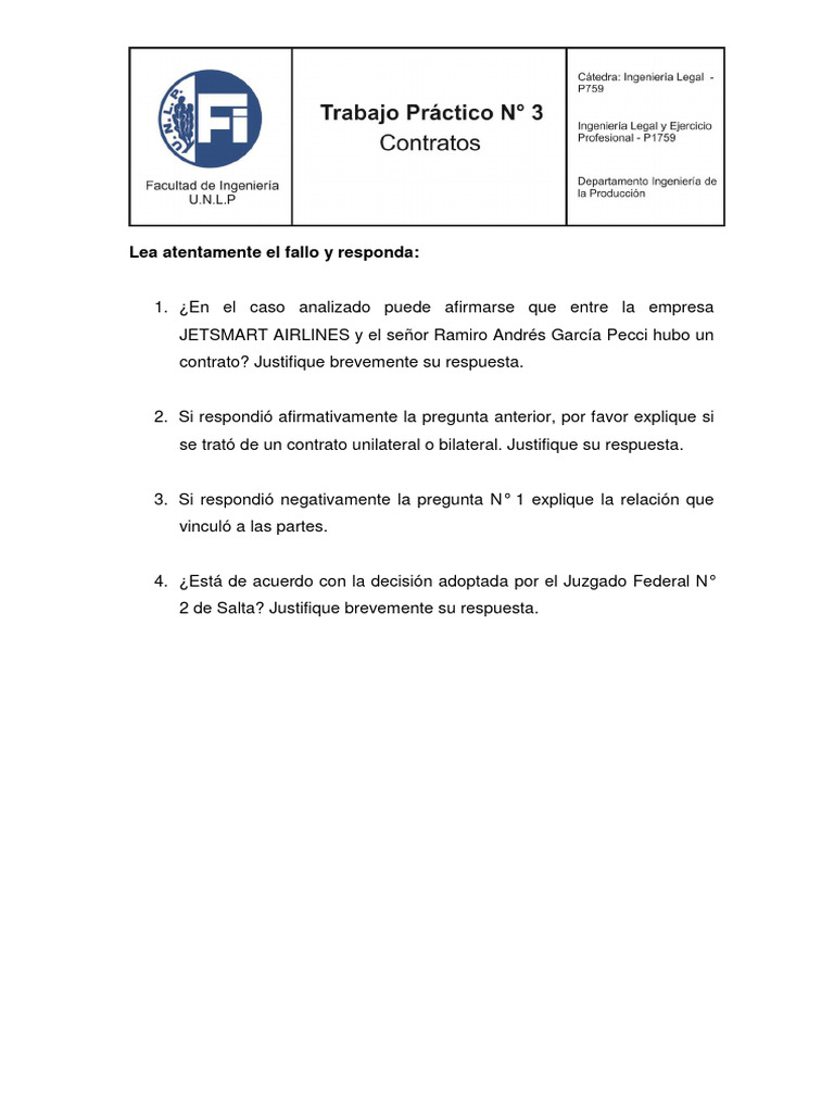 Trabajo Práctico #3 (Consignas) | PDF