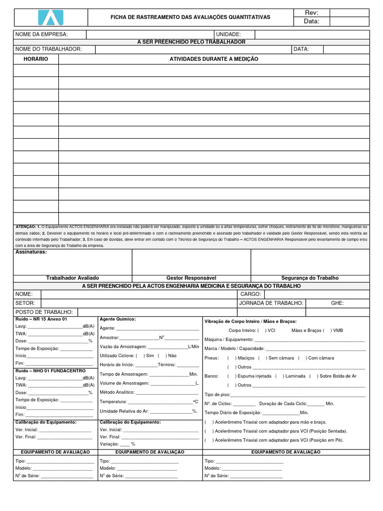 Rev00 - Ficha de Rastreabilidade - Padrão | PDF