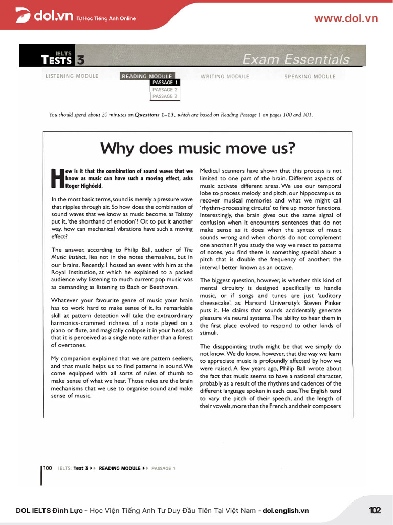 Why Does Music Move Us | PDF | Pitch (Music) | Sound