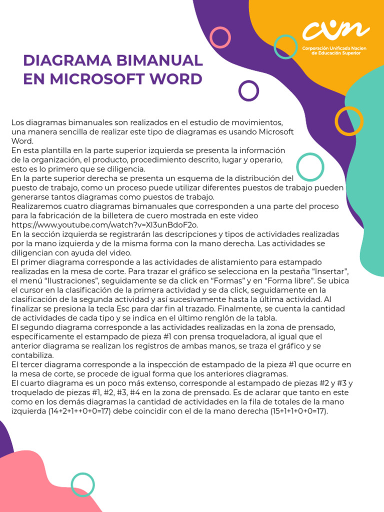 Diagramas Bimanuales en Word | PDF | Informática