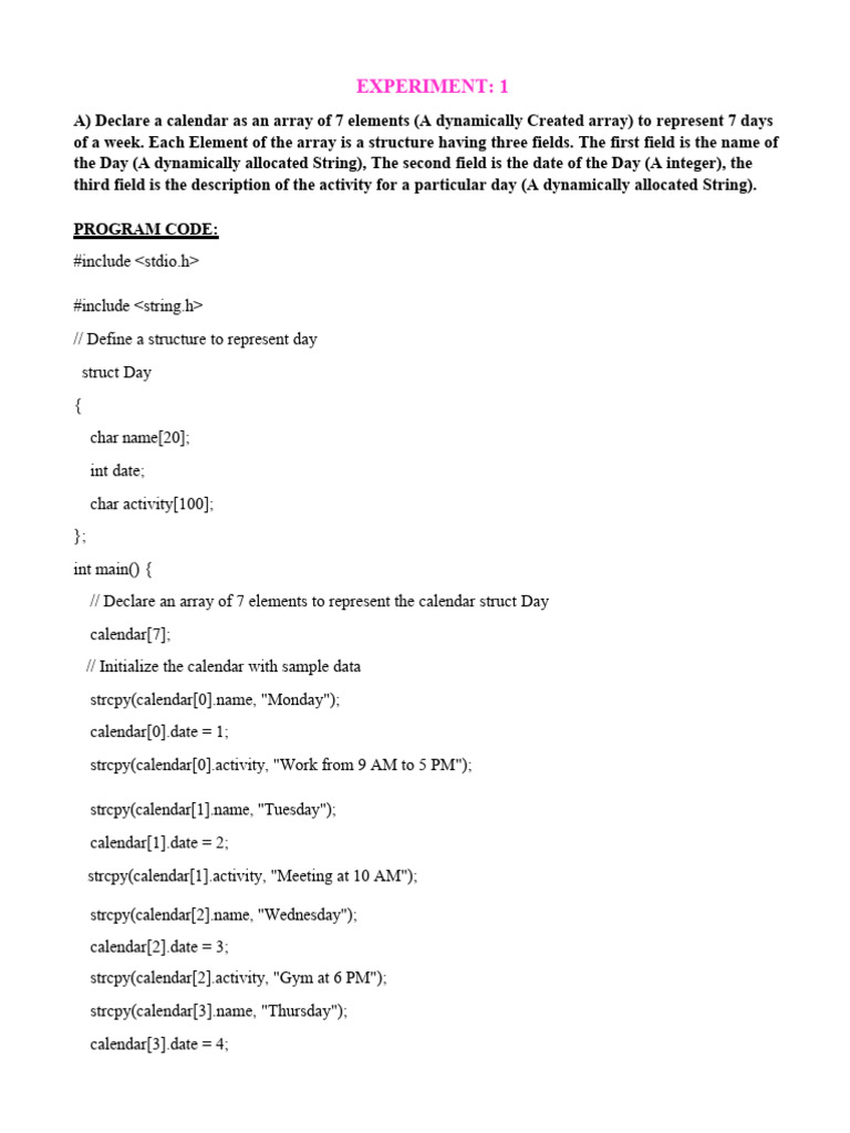 DS Lab 1A and 1B Program | PDF | Computer Engineering | Computer Data