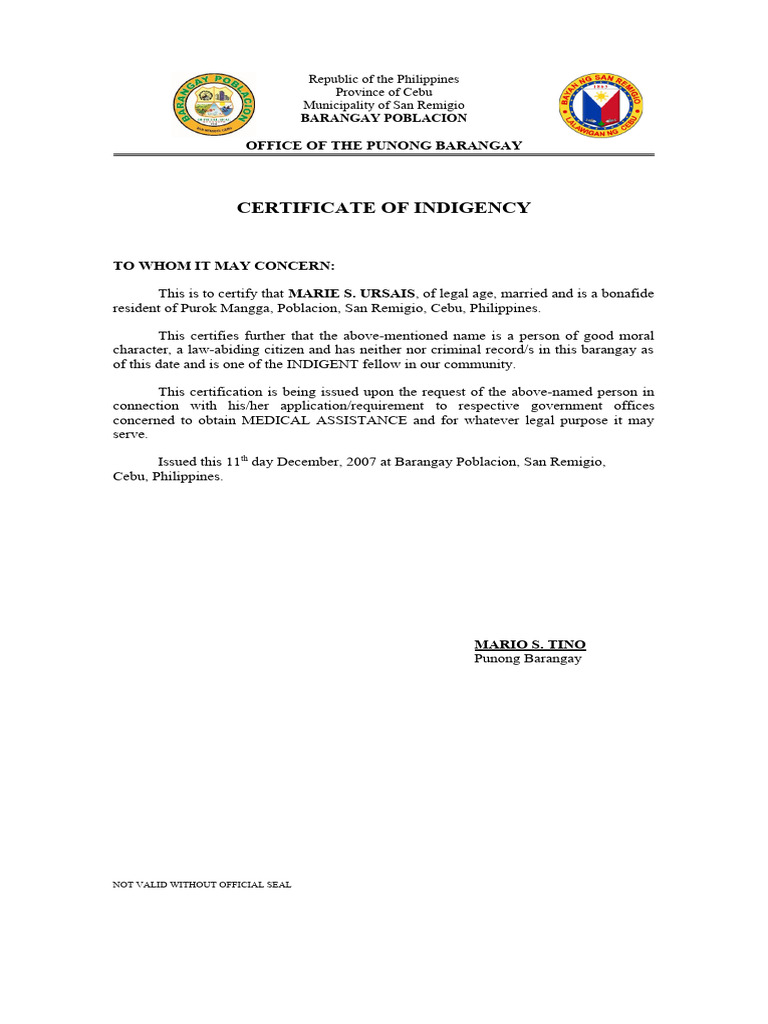 INDIGENT | PDF | Wellness