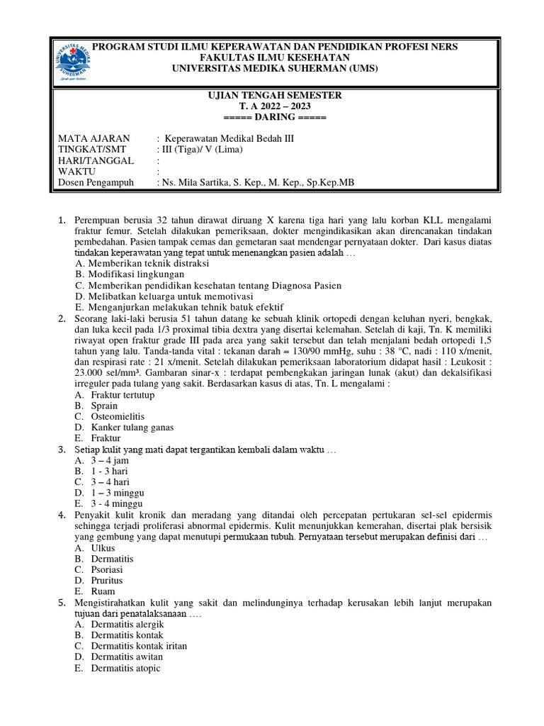 Soal Uts KMB Iii | PDF