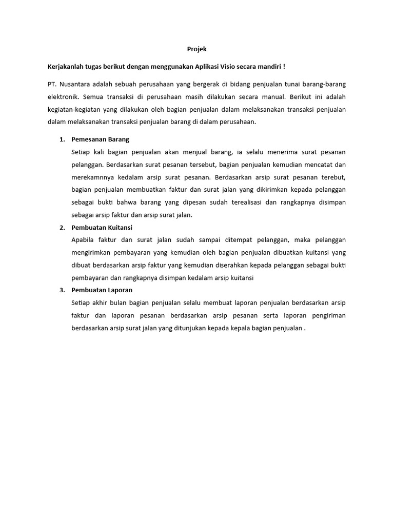 Projek 1 Use Case Diagram | PDF