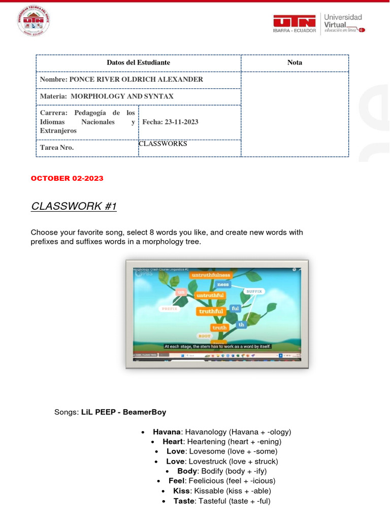 Pine-7s-Oponce-Ms - Classwork | PDF | Verb | Adverb