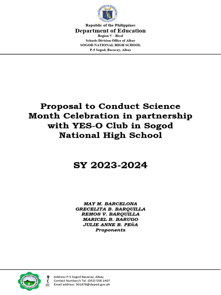 Science-Month-23-Proposal | PDF