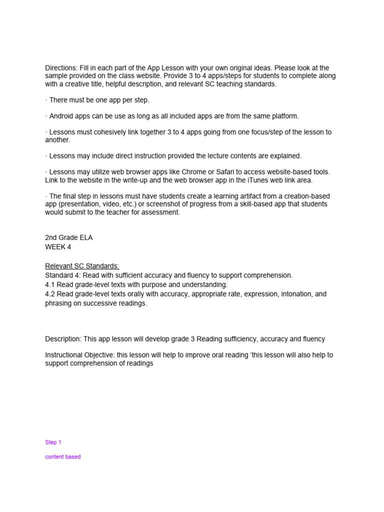 Step 1 Content Based | PDF