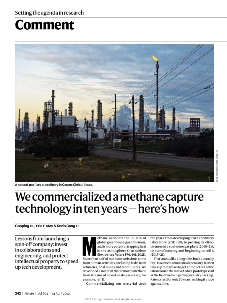 We Commercialized A Methane Capture Technology in Ten Years - Here's ...
