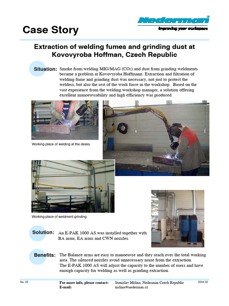 Welding Fume Extraction From MIG MAG Welding | PDF
