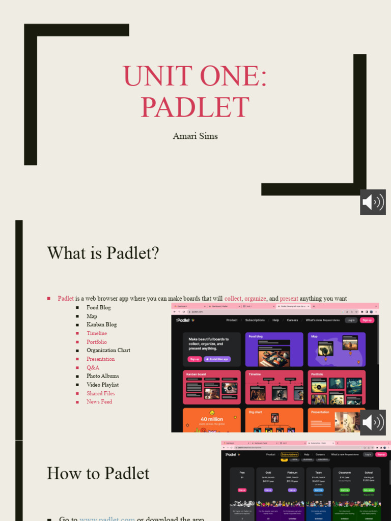 Unit One Mastery-Padlet | PDF