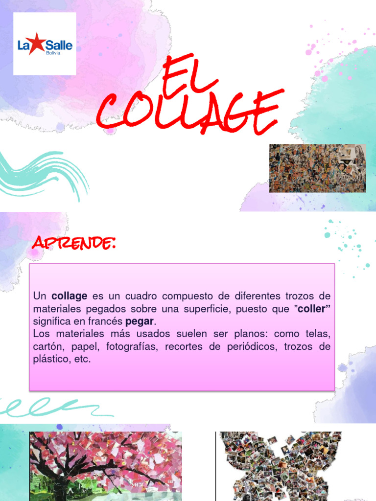 Tipos de Collage: Tridimensional, Fotos y Más | PDF