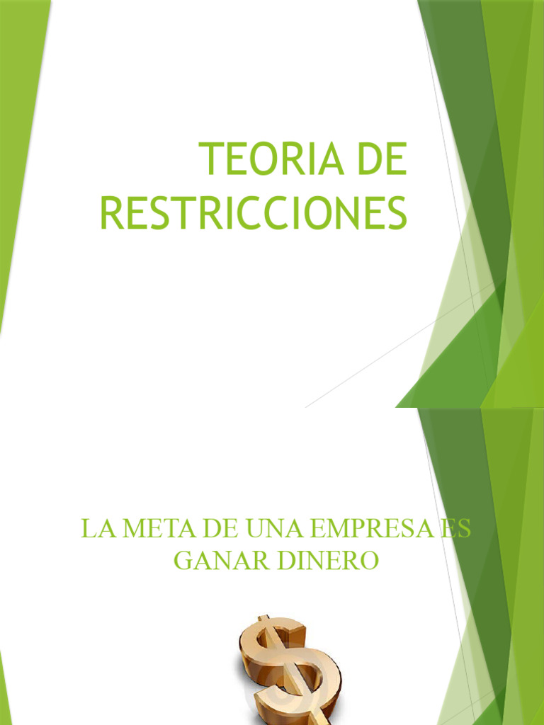 Teoria de Restricciones | PDF | Business | Inventario