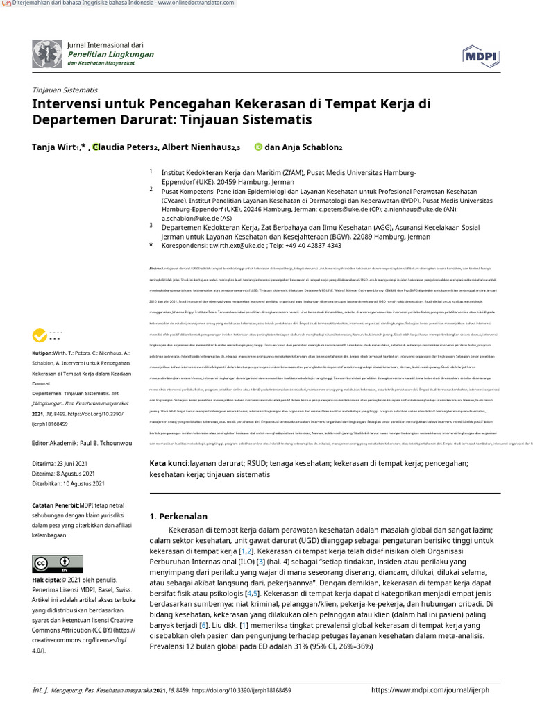 Tanja Wirth - Systematic Review - En.id | PDF