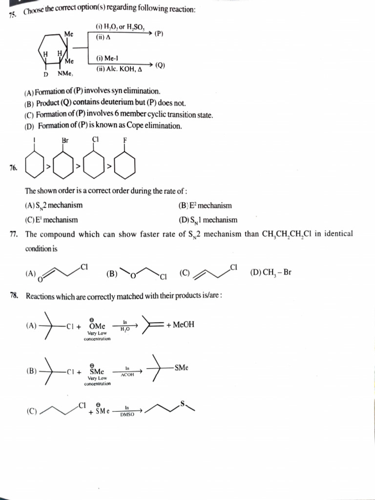 Gem-Dibromide and Sodium Iodide Reactions | PDF | Chemical Reactions ...
