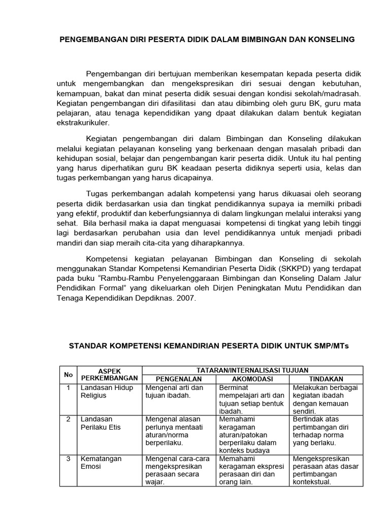 SKKPD SMP-MTs | PDF | Karier & Perkembangan