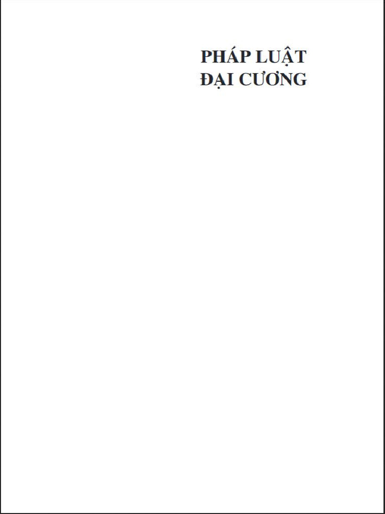 Giáo Trình Pháp Luật Đại Cương Hcmussh - 2018 | PDF
