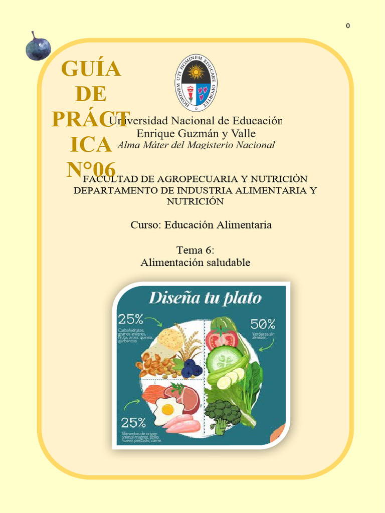 Guia de Practica 06 Infografía | PDF | Infografia | Nutrición