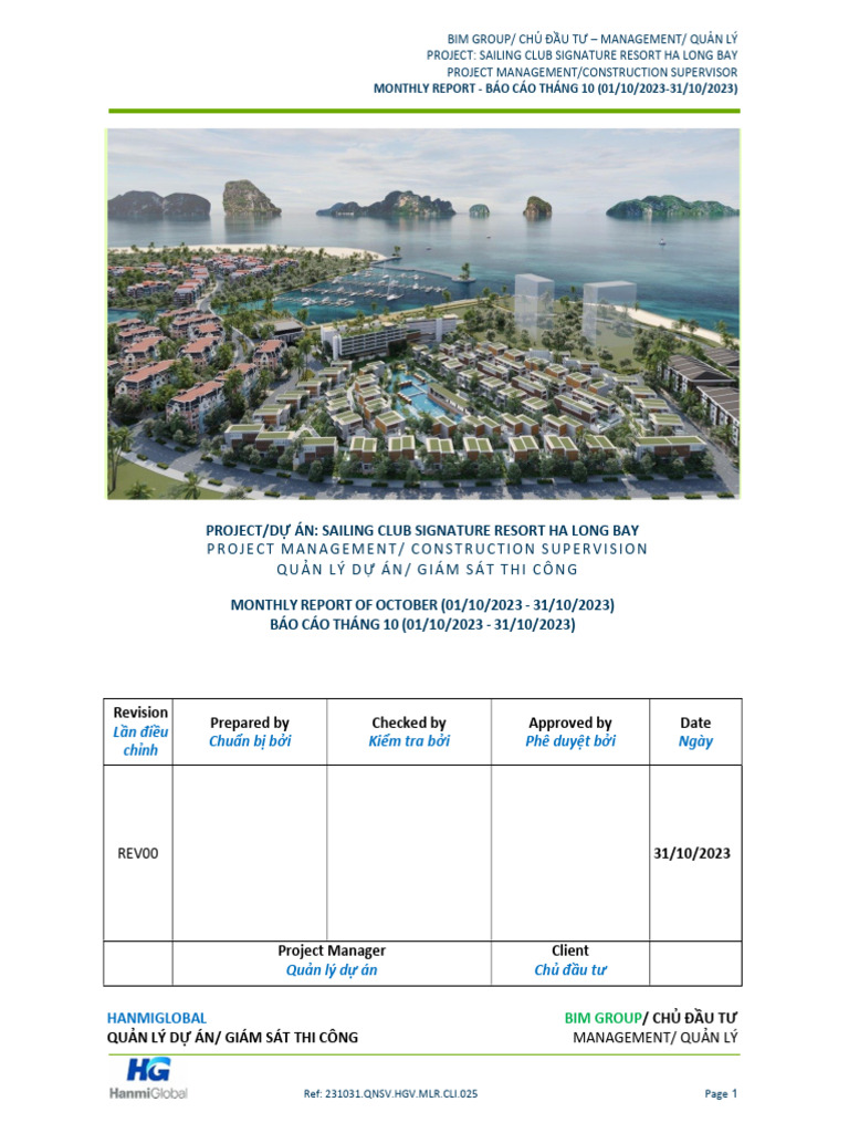 QNSV HGV MLR 25 Monthly Progress Report of October | PDF