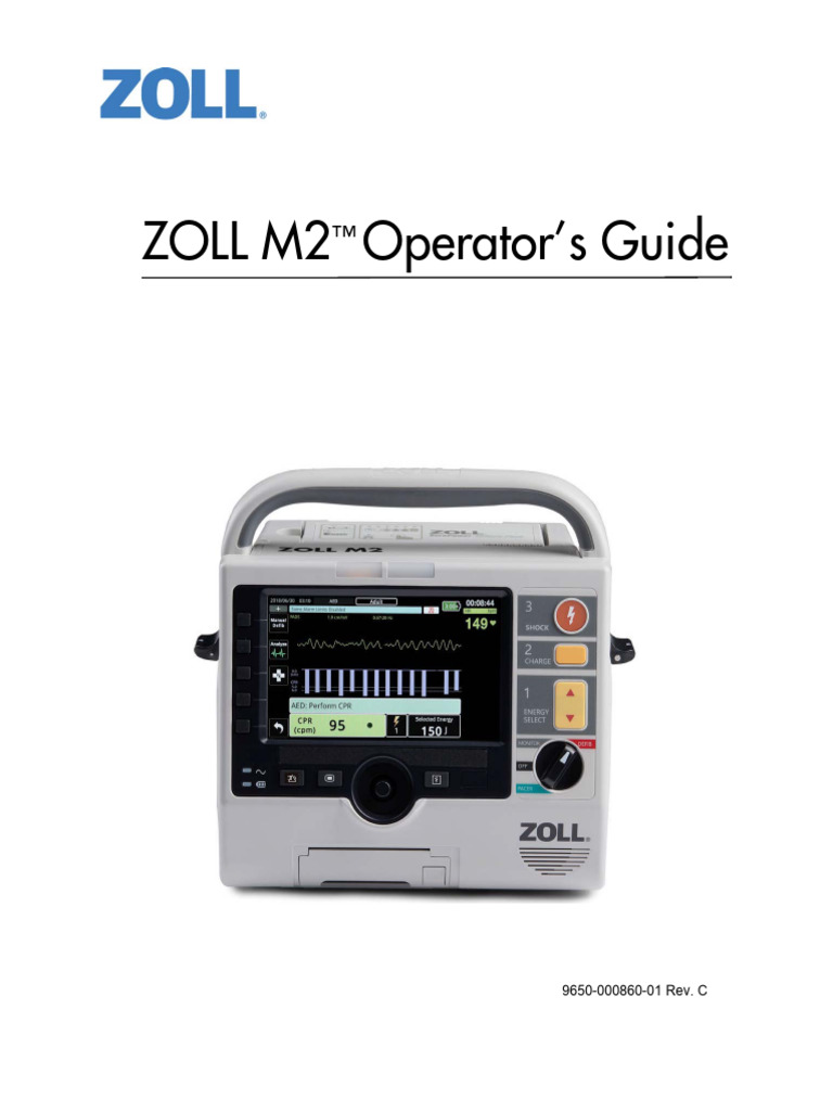 Zoll M2 Operator's Guide: 9650-000860-01 Rev. C | PDF | Cardiac Electrophysiology | Physiology