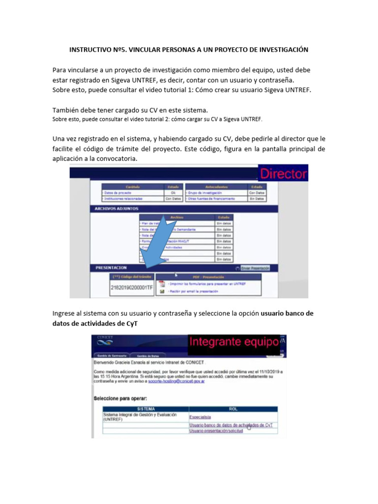 INSTRUCTIVO 5-Vincular Personas A Un PI | PDF