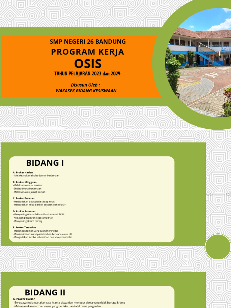 Program Kerja OSIS SMP 26 Bandung | PDF